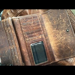 Frye | Bags | Frye Leather Purse Wallet And Boots | Poshmark